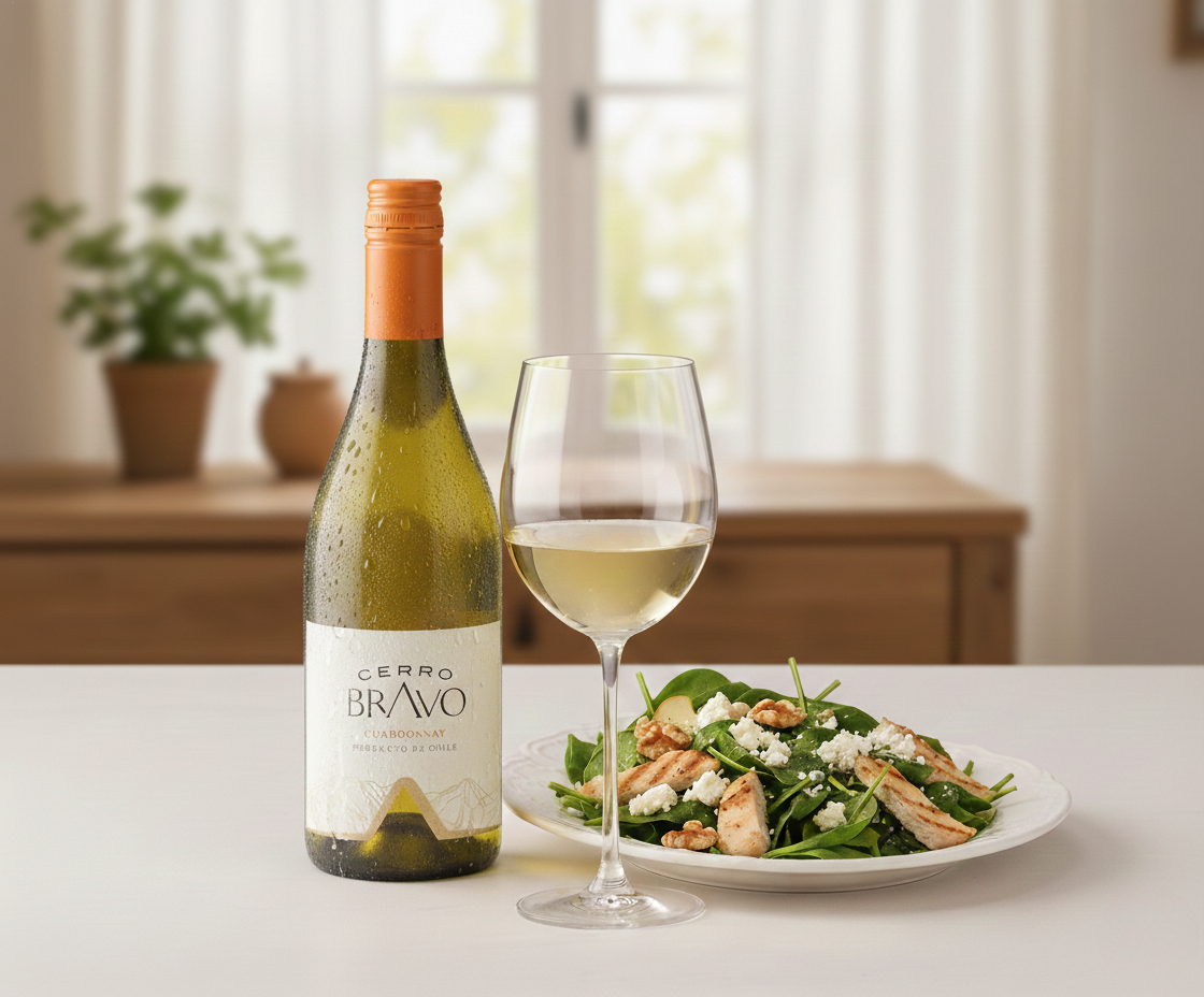 Cerro Bravo Chardonnay: frescor, elegância e a harmonização perfeita c ...